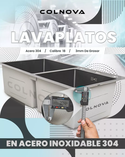 Lavaplatos Modernos en Acero Inoxidable – Colnova.co